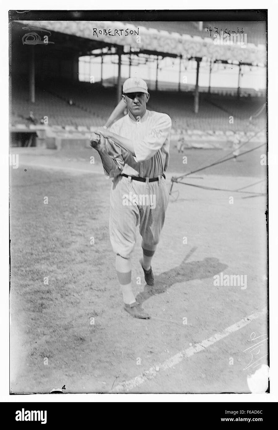 A photograph of Dave Robertson, a player from the New York National ...