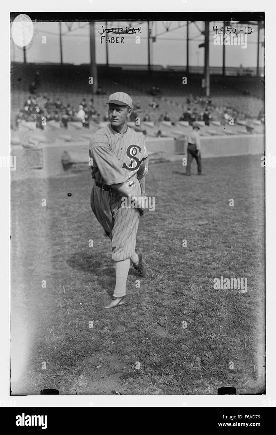 This image features Red Faber, a notable player from the Chicago ...