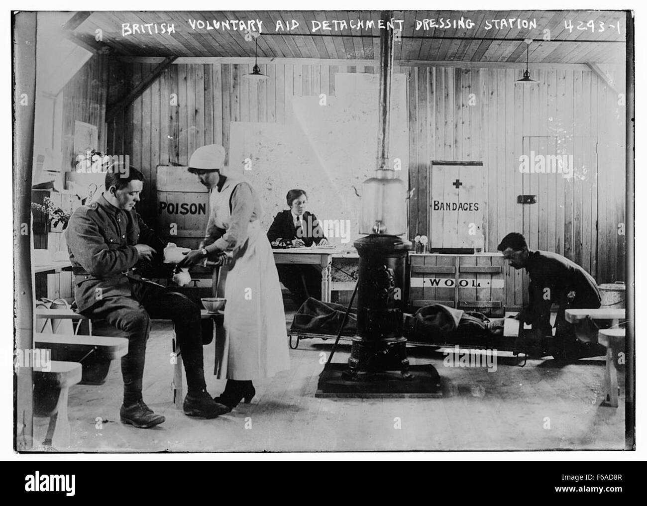 British Voluntary Aid detachment dressing station Stock Photo - Alamy
