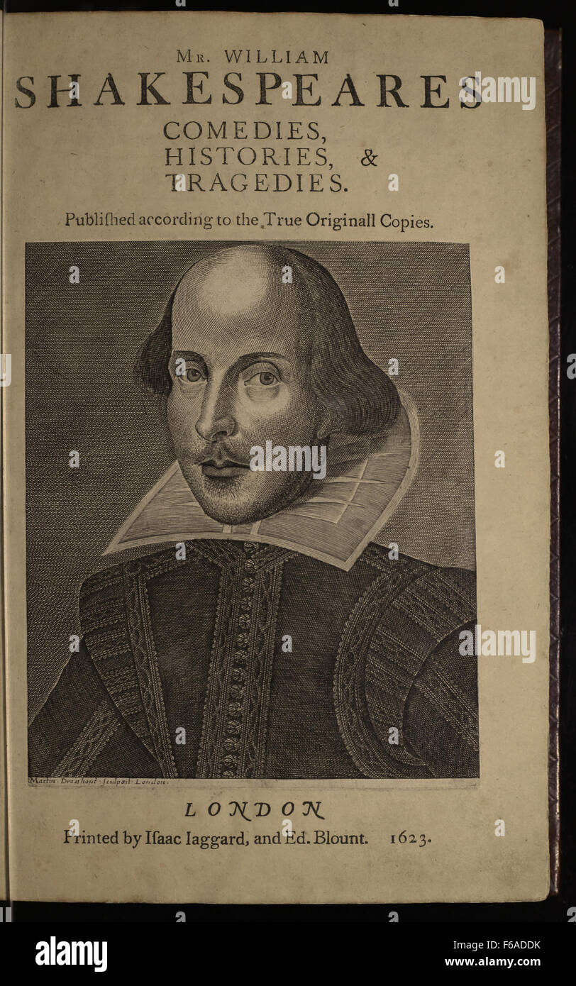 The First Folio of William Shakespeare, a collection of his plays ...