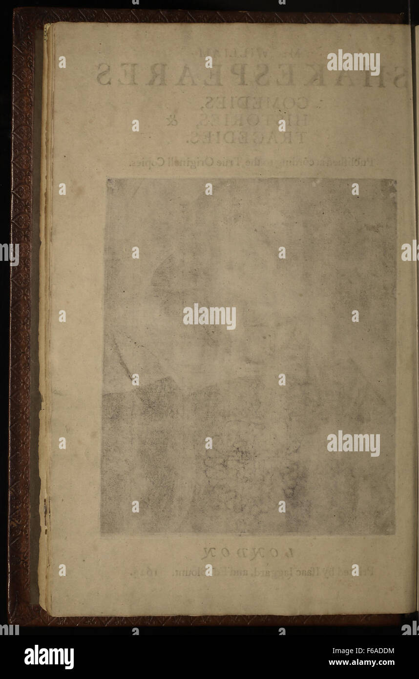 The title page of the First Folio, one of the most significant ...