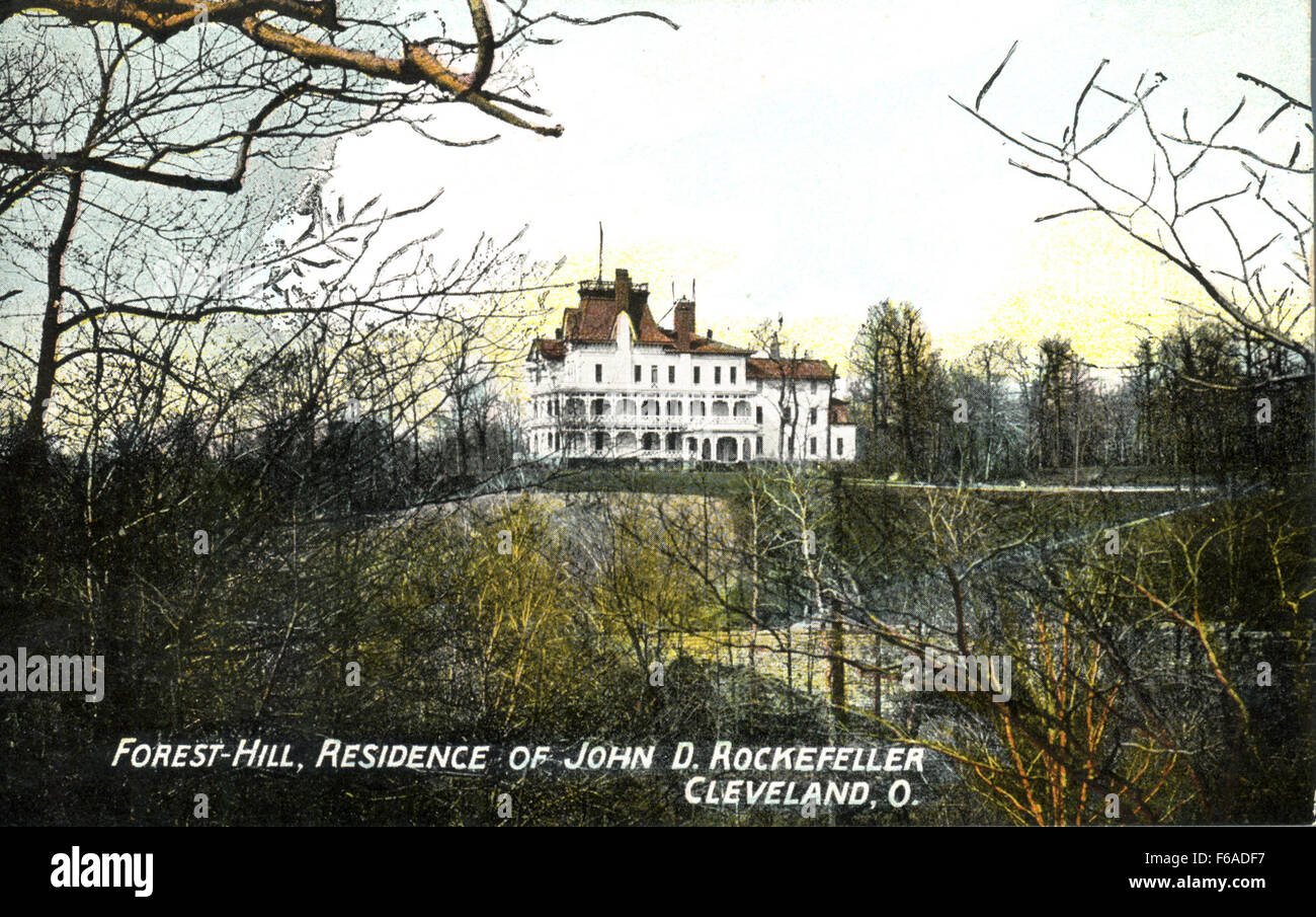 A vintage postcard featuring Forest-Hill in Ohio, showcasing Cleveland ...