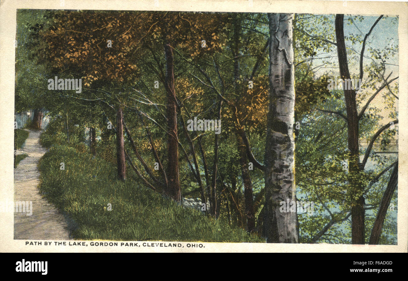 A postcard from the Bowden collection showing a scenic path through ...