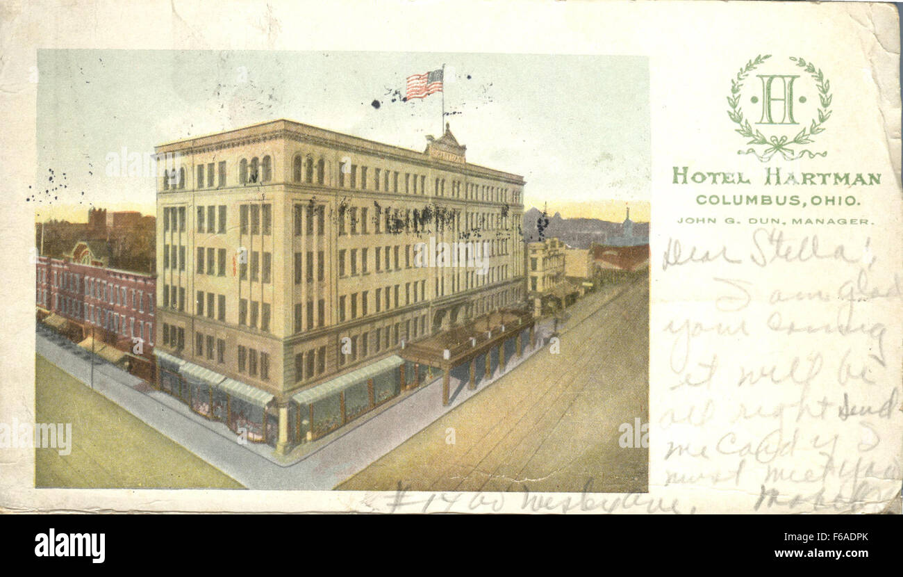 This photograph shows the Hotel Hartman, an iconic building known for ...