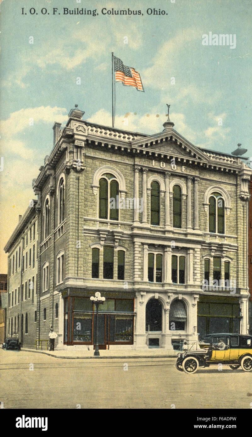 The I.O.O.F. (Independent Order of Odd Fellows) Building in Columbus ...