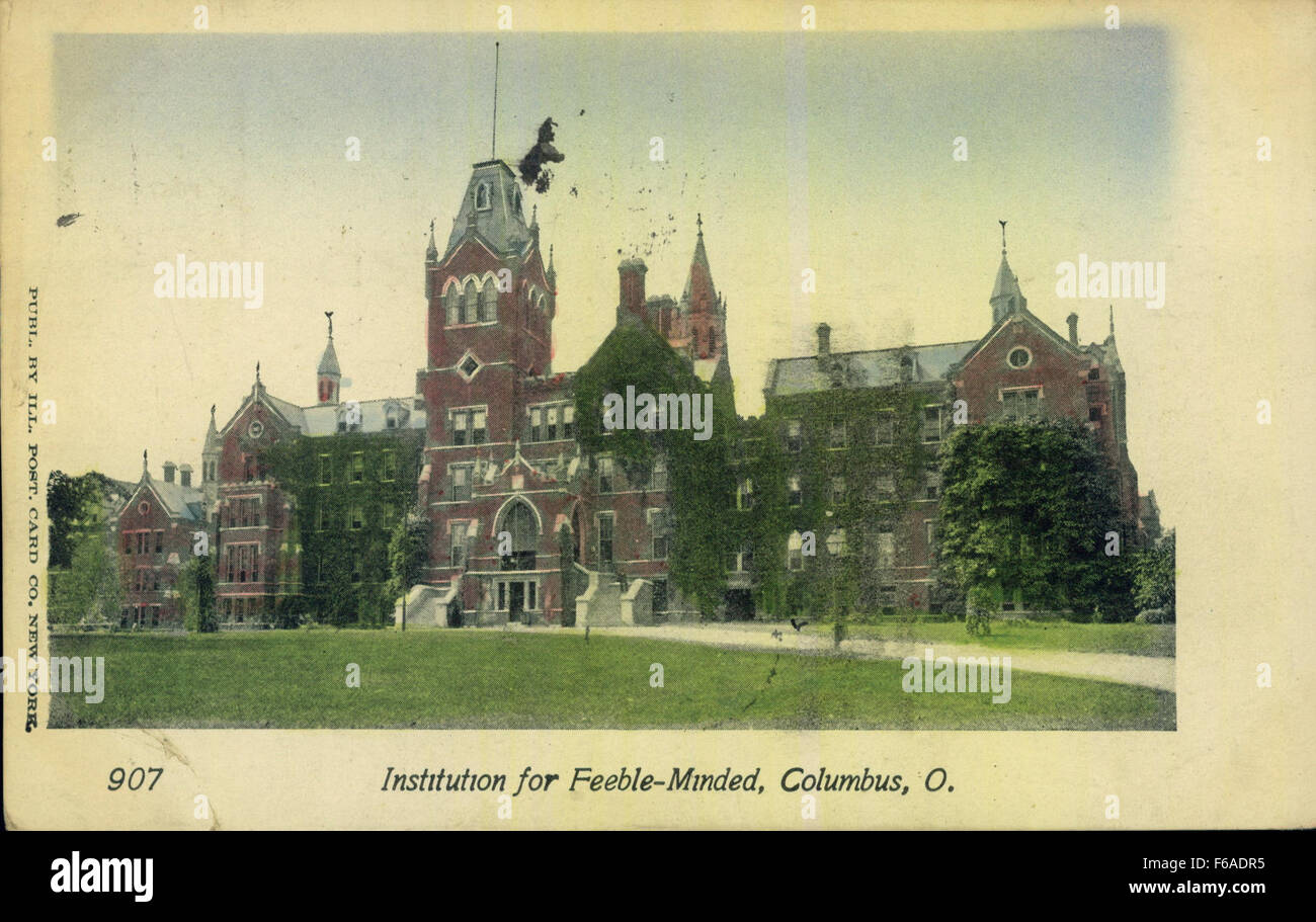 This image depicts an institution for individuals with intellectual ...