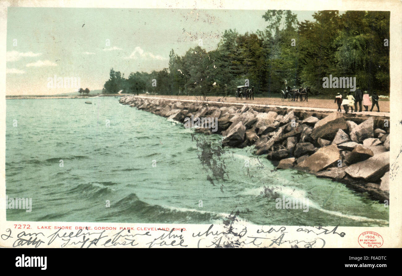 A vintage postcard from the Bowden collection depicting Lake Shore ...