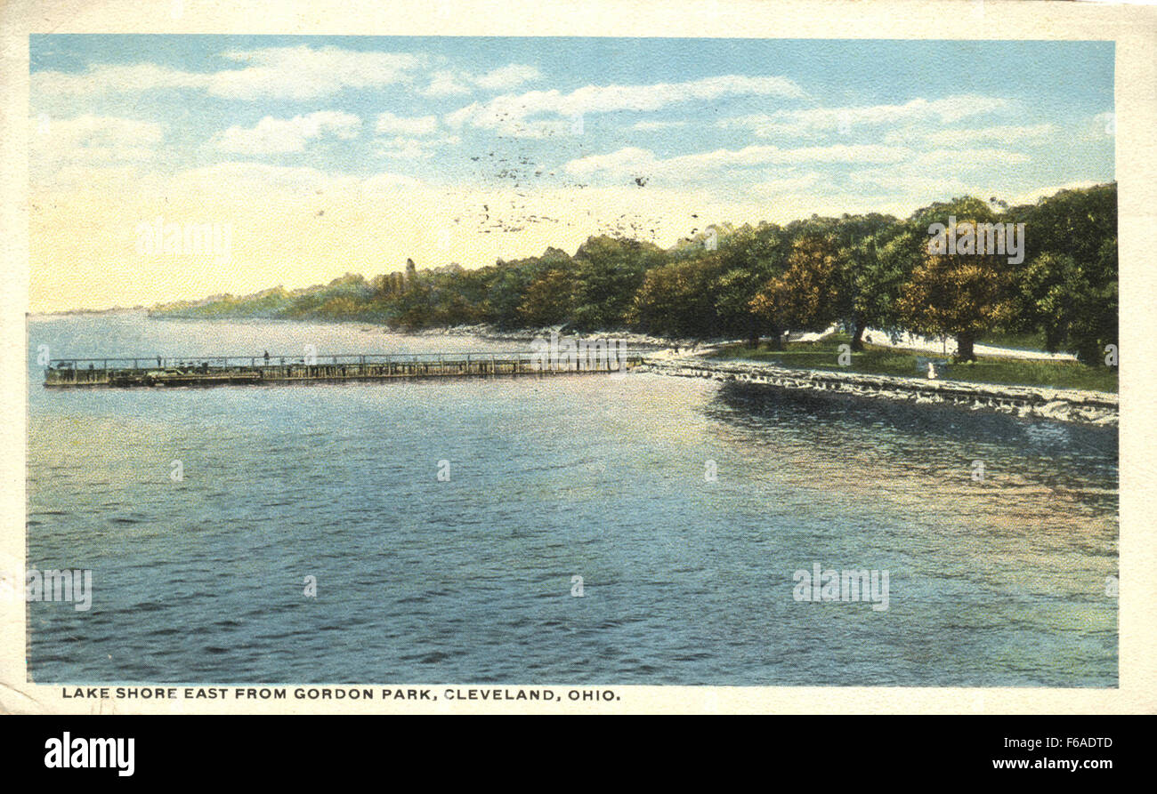 A Bowden collection postcard depicting Lake Shore East in Cleveland ...