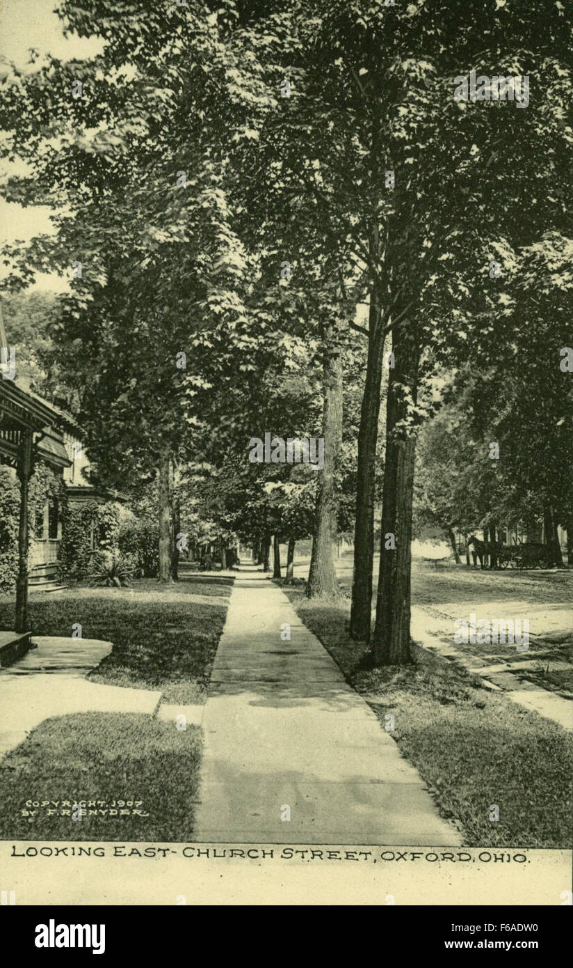 This image shows Church Street looking east, capturing the urban ...