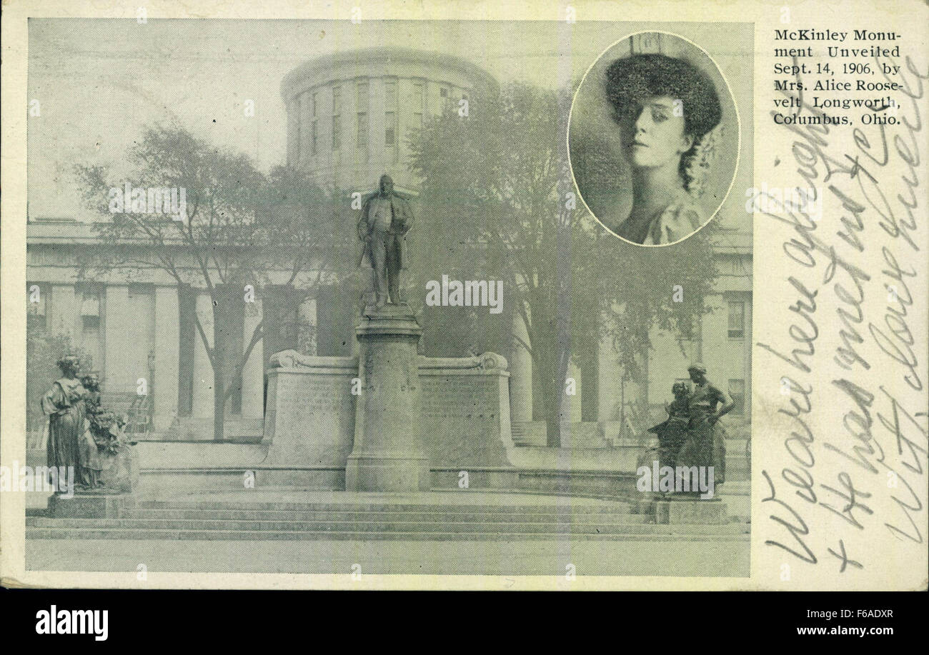The McKinley Monument in Columbus, Ohio, honors the 25th President of ...