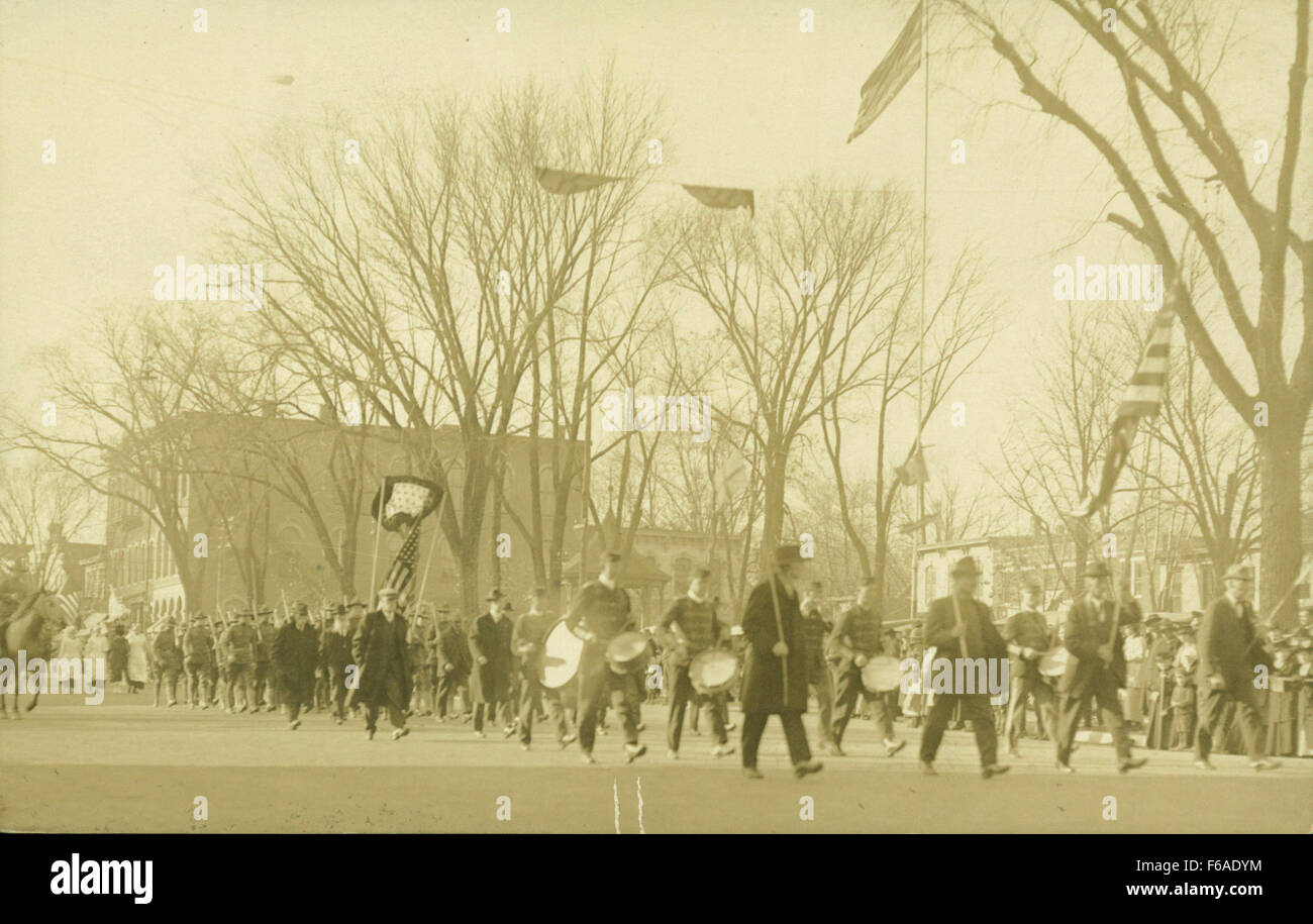 A military parade featuring soldiers marching in formation, a tradition ...
