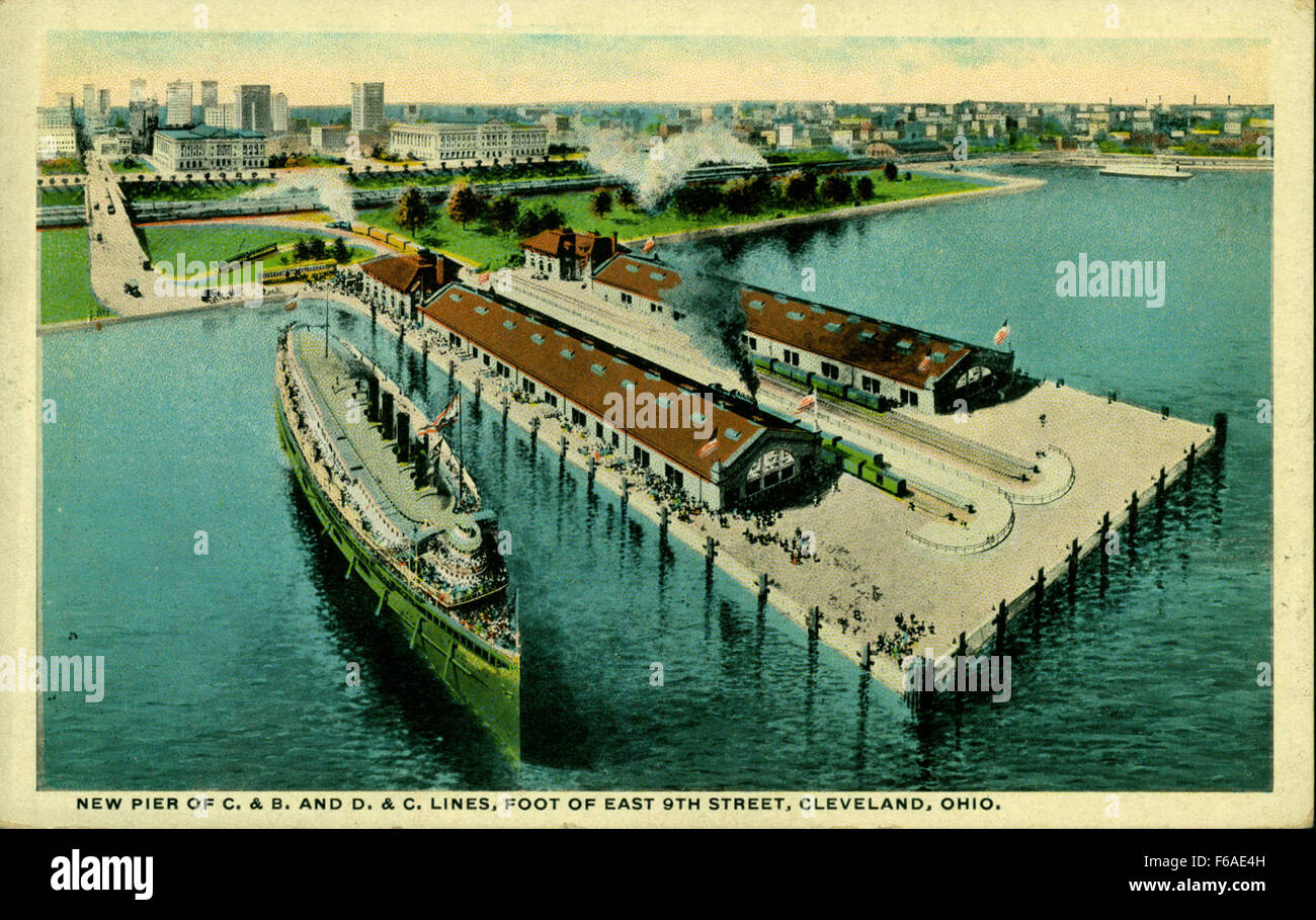The new pier for the C & B and D & C Cities & towns along the ...