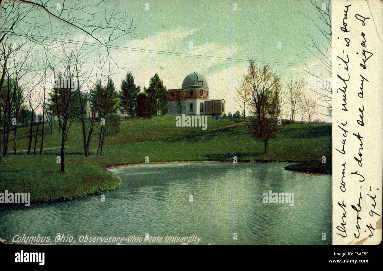 A photograph of the observatory at Ohio State University, showing its ...