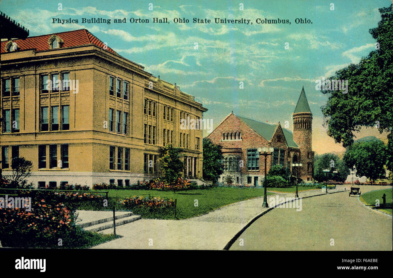 The Physics Building and Orton Hall at Ohio State University are key ...