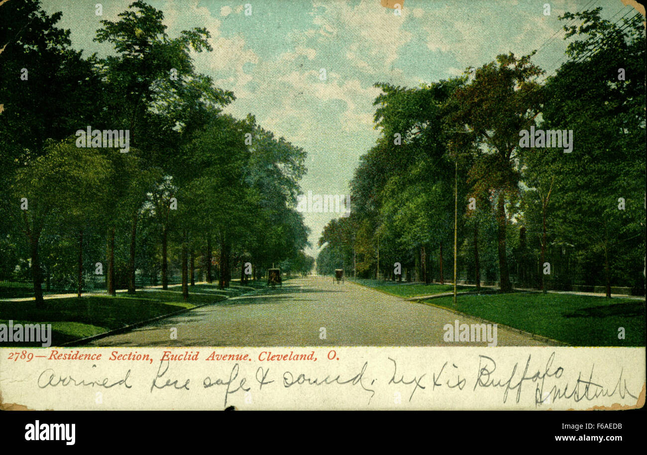 A view of the residential section of Cleveland, Ohio, showing ...