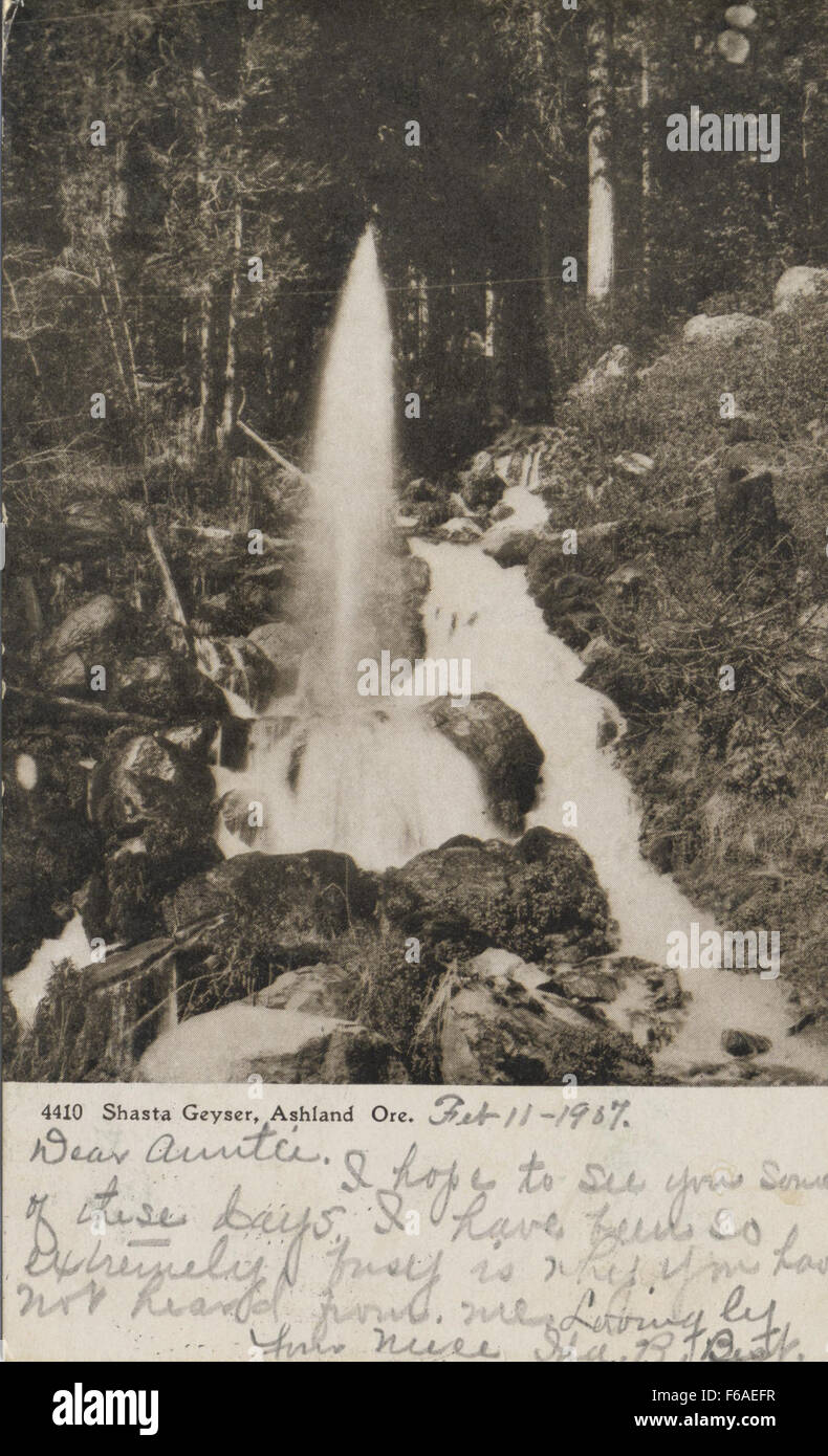 Shasta Geyser, located in Shasta Springs, California, is a notable ...