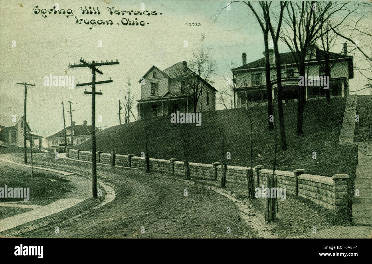 History historic vintage old photograph archive terrace hi-res stock ...