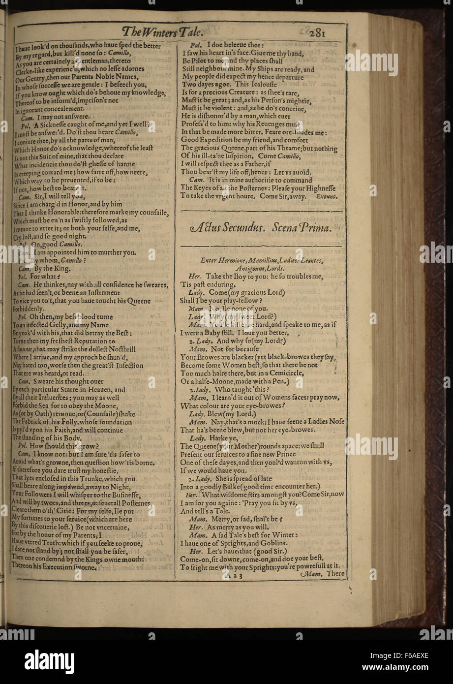 This image depicts page 5 of 'The Winter’s Tale' from Shakespeare’s ...