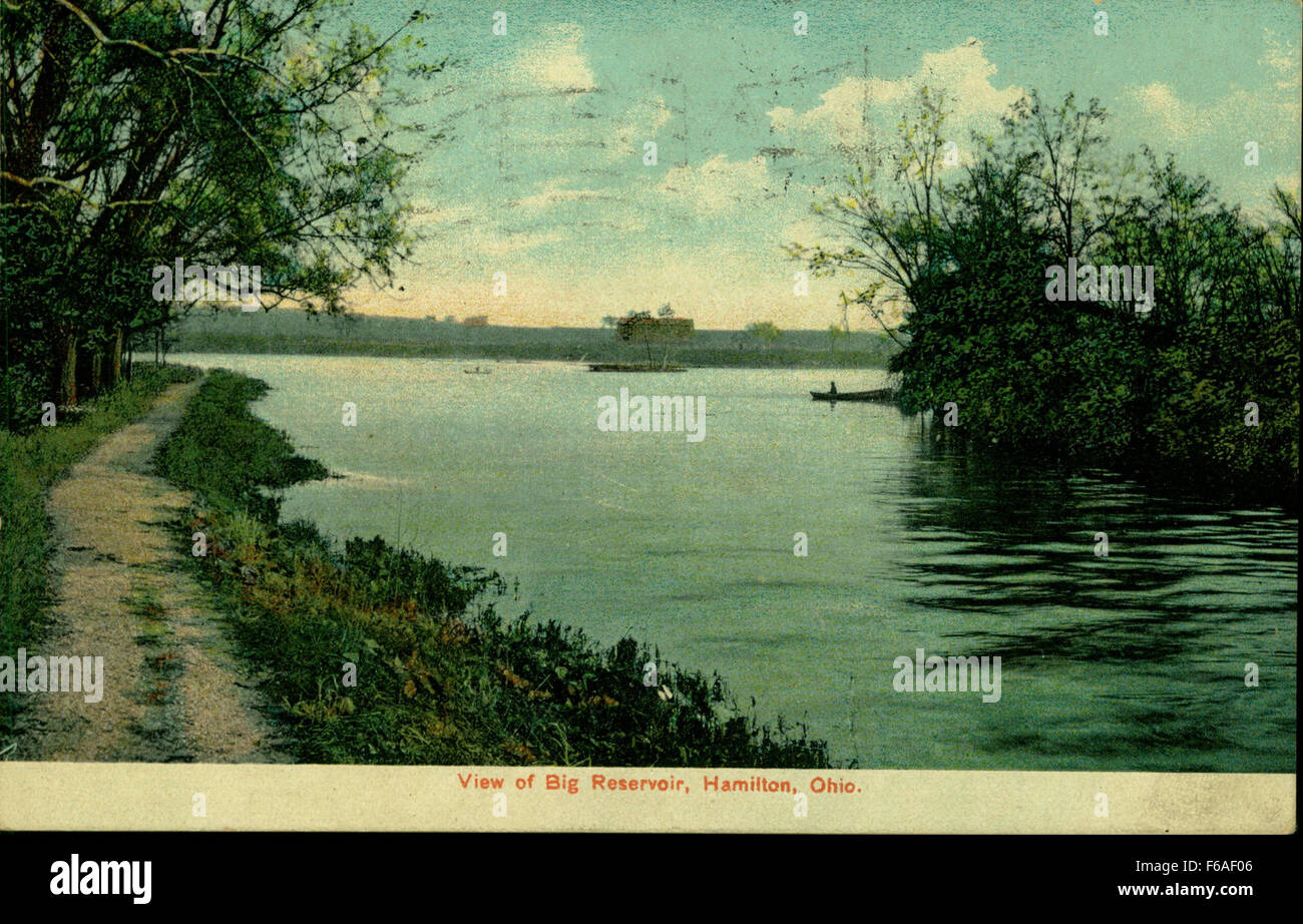 A view of Big Reservoir, a large body of water used for various ...