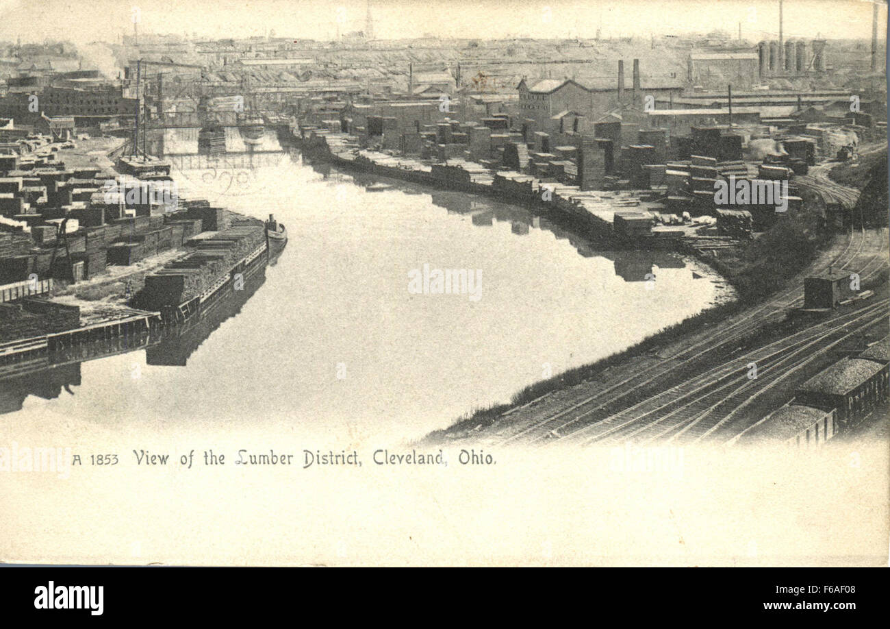 Aerial view of the Cleveland Lumber District, highlighting the area's ...