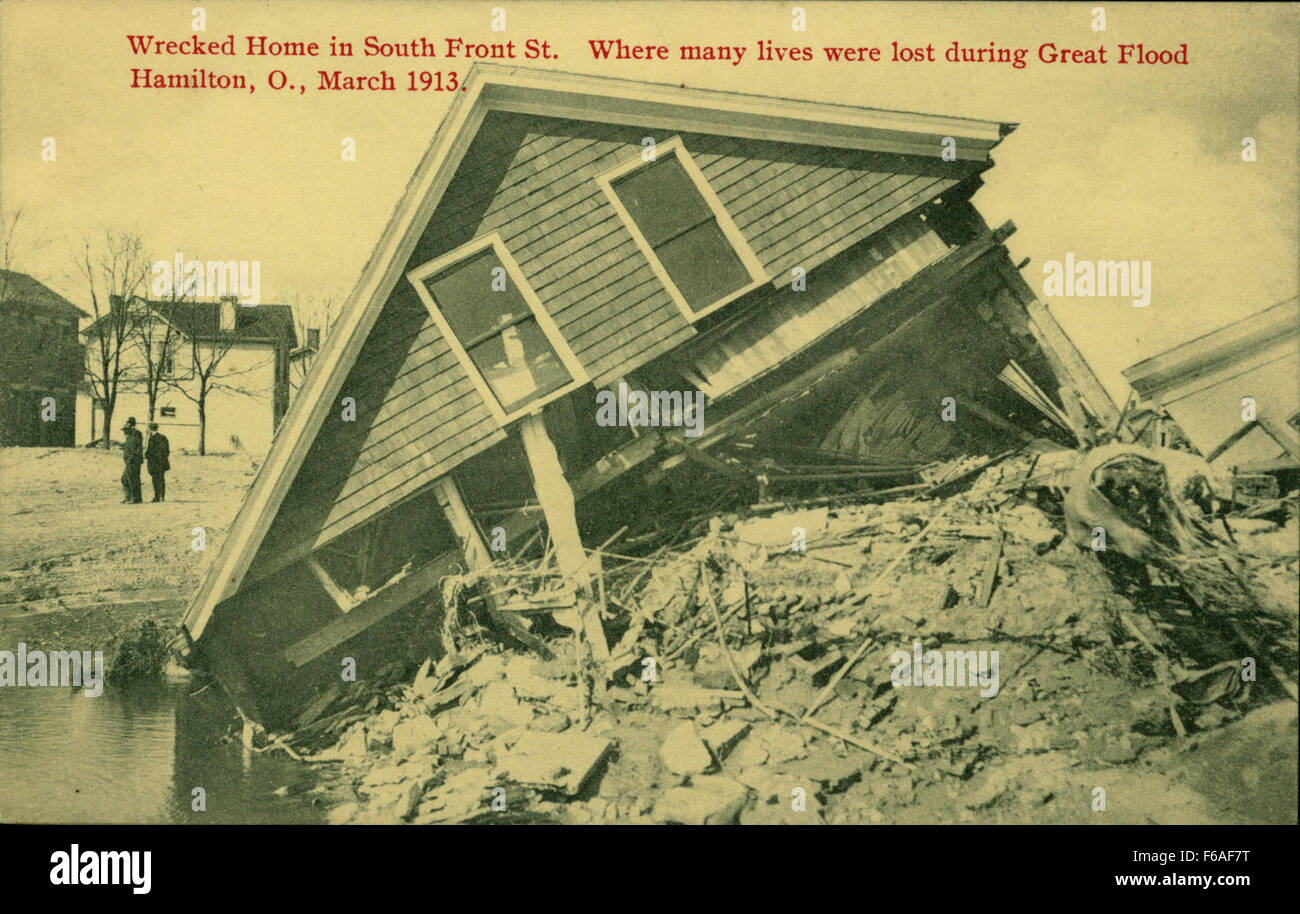 A photograph depicting a home on South Front Street in Hamilton, Ohio ...