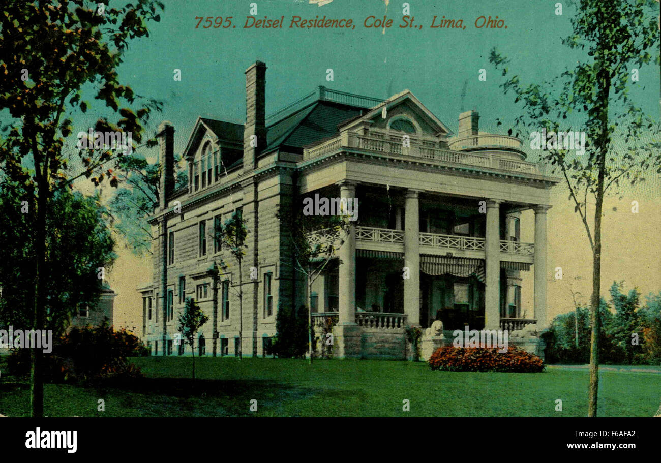 A postcard from the Bowden collection depicting the Deisel Residence in ...
