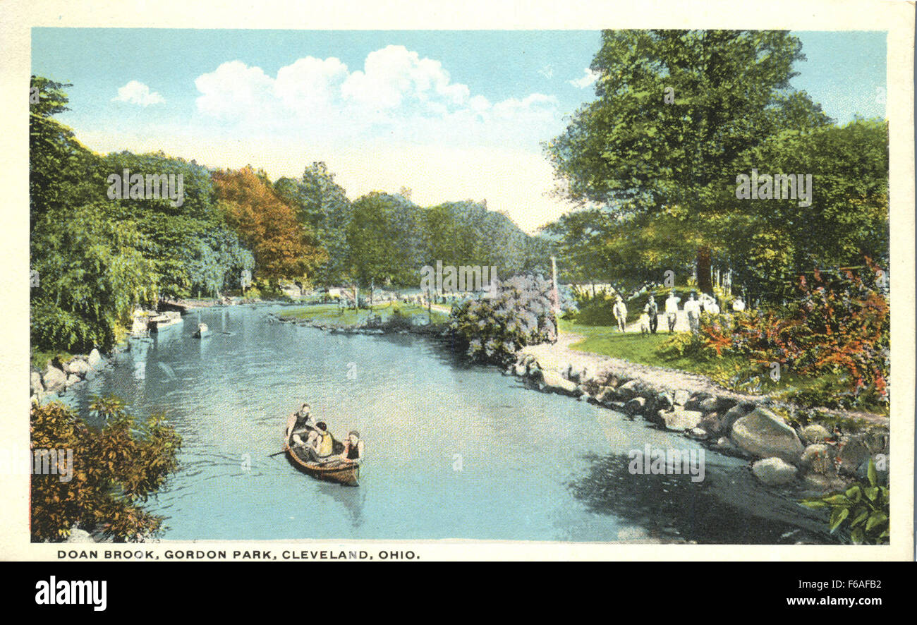 An image showing boats along Doan Brook in Cleveland, Ohio, capturing ...