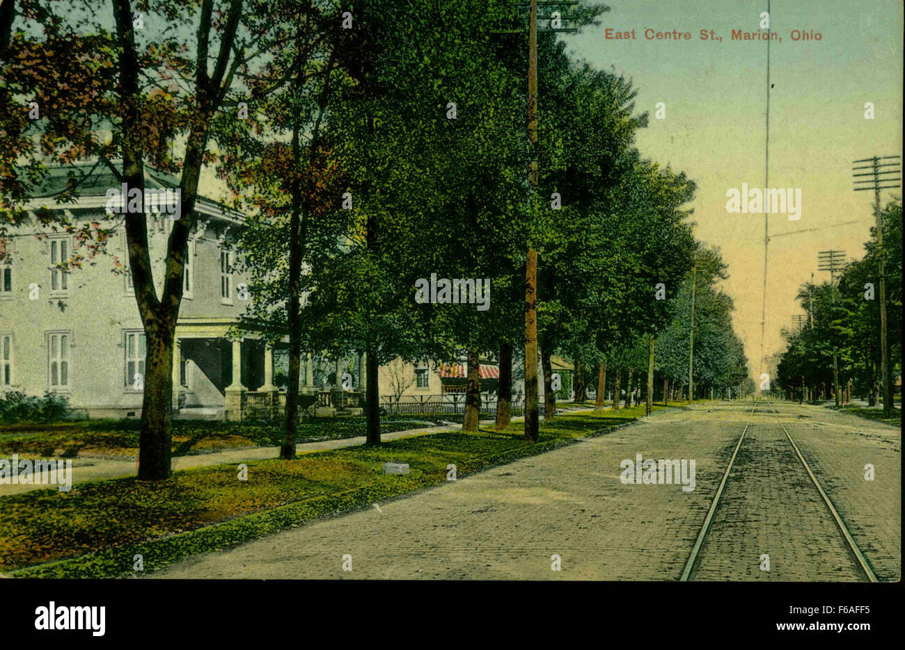 This digital image shows East Center Street in Marion, Ohio, with a ...