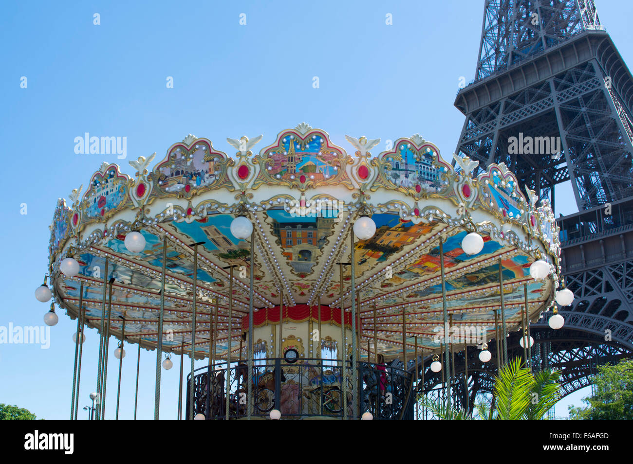 Eiffel Tower,Carousel, France, Paris Stock Photo - Alamy