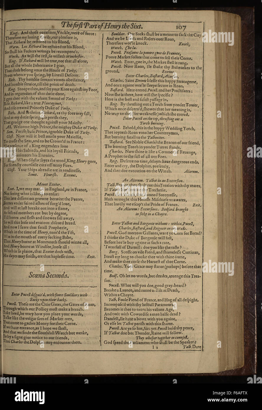This page from the First Folio of Shakespeare's 'King Henry VI, Part 1 ...