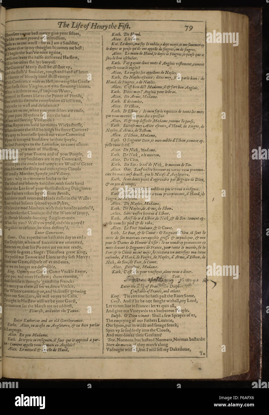 Page 11 from The Life of Henry V, part of Shakespeare's First Folio ...