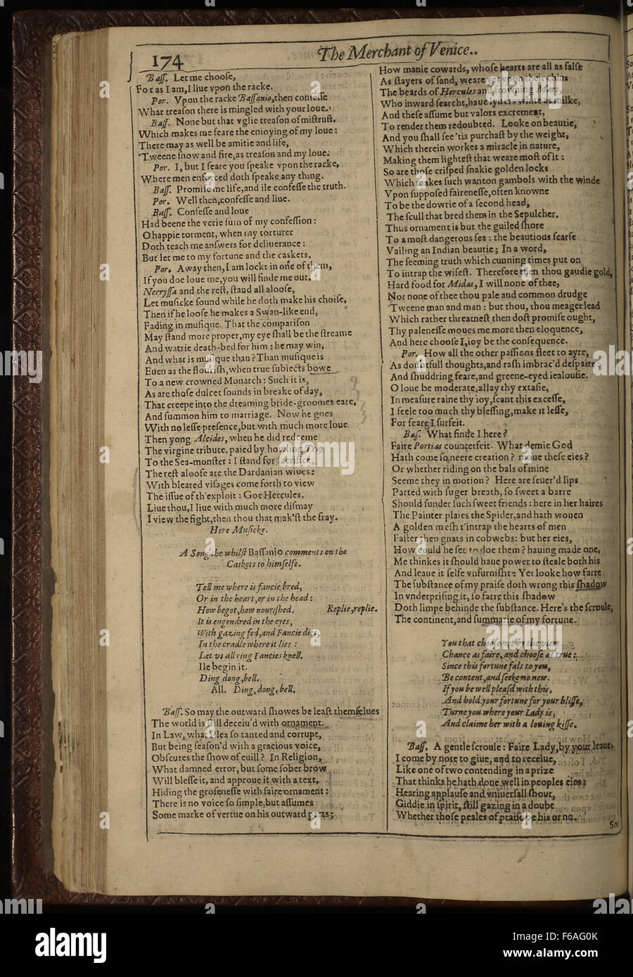 The First Folio of 'The Merchant of Venice,' first published in 1623 ...