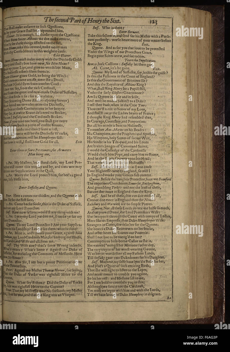 Title page from the First Folio edition (1623) of Shakespeare's 'The Second Part of King Henry ...