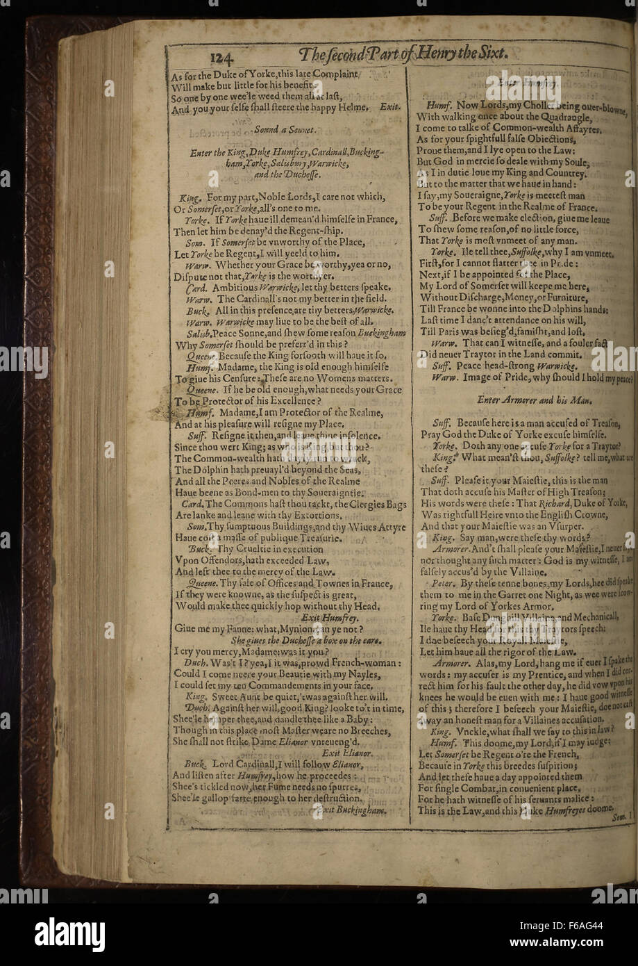 Title page from the First Folio edition (1623) of Shakespeare's 'The Second Part of King Henry ...