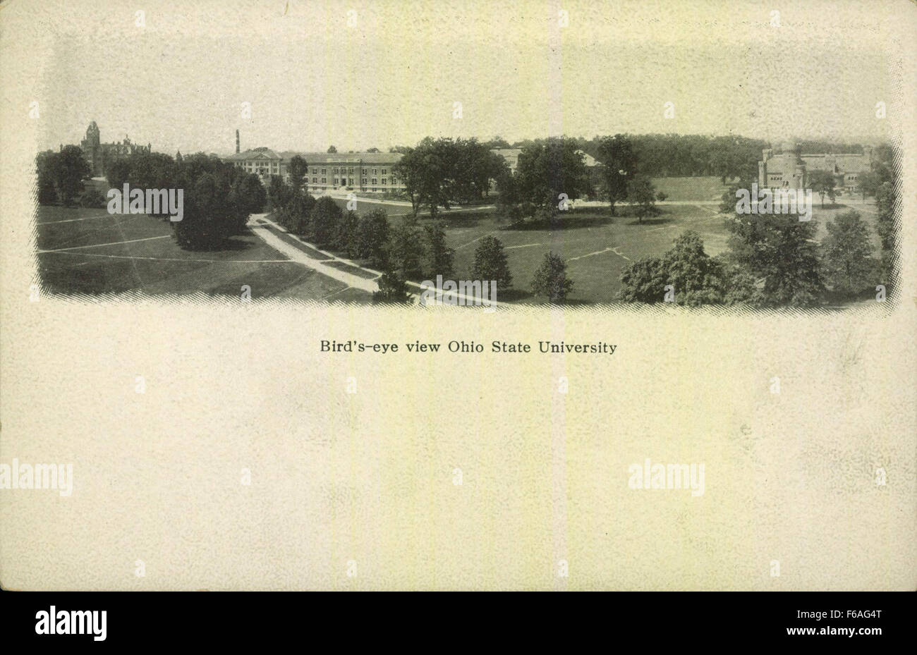 This aerial photograph provides a bird's-eye view of Ohio State ...
