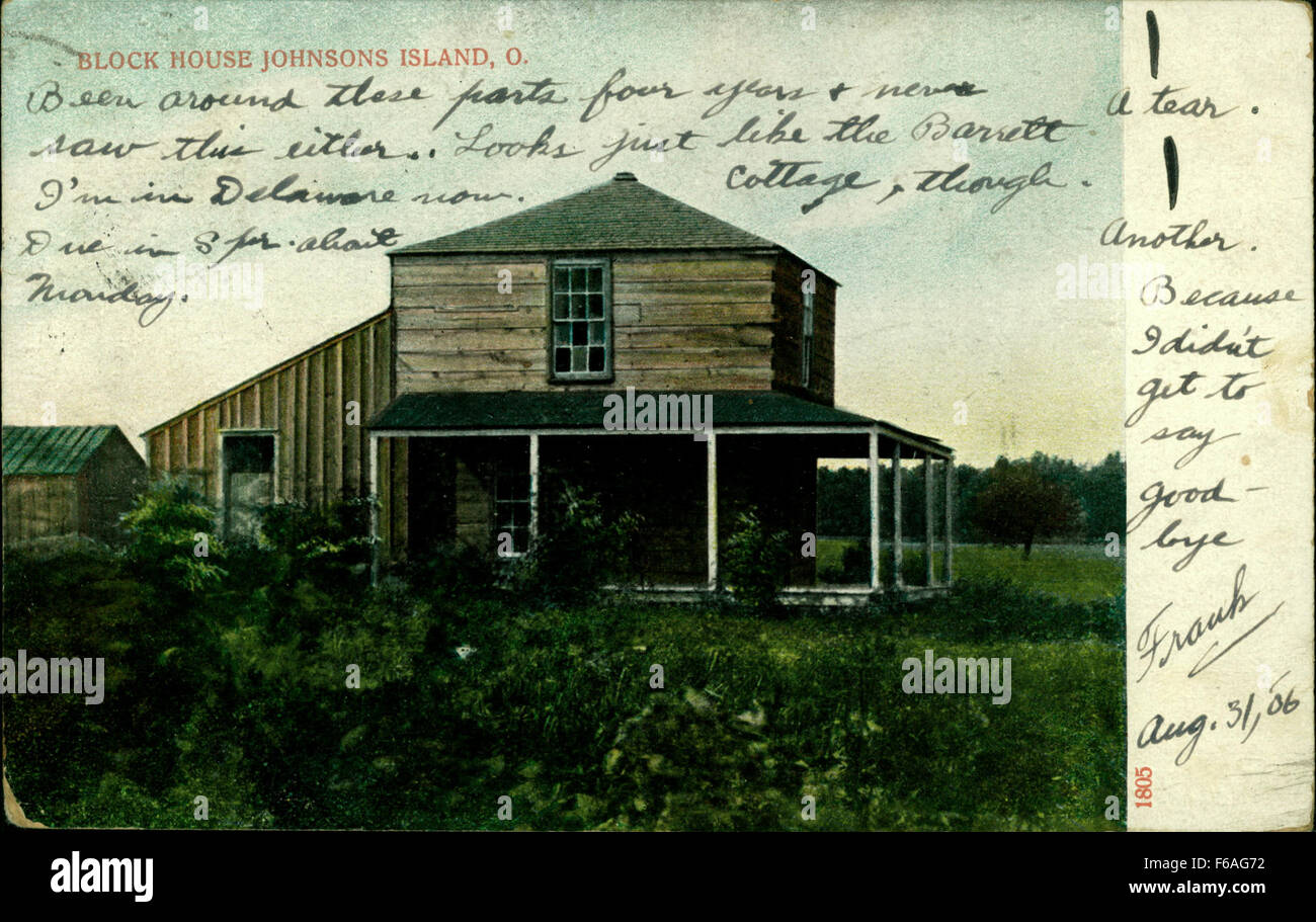 Postcard of the block house hi-res stock photography and images - Alamy