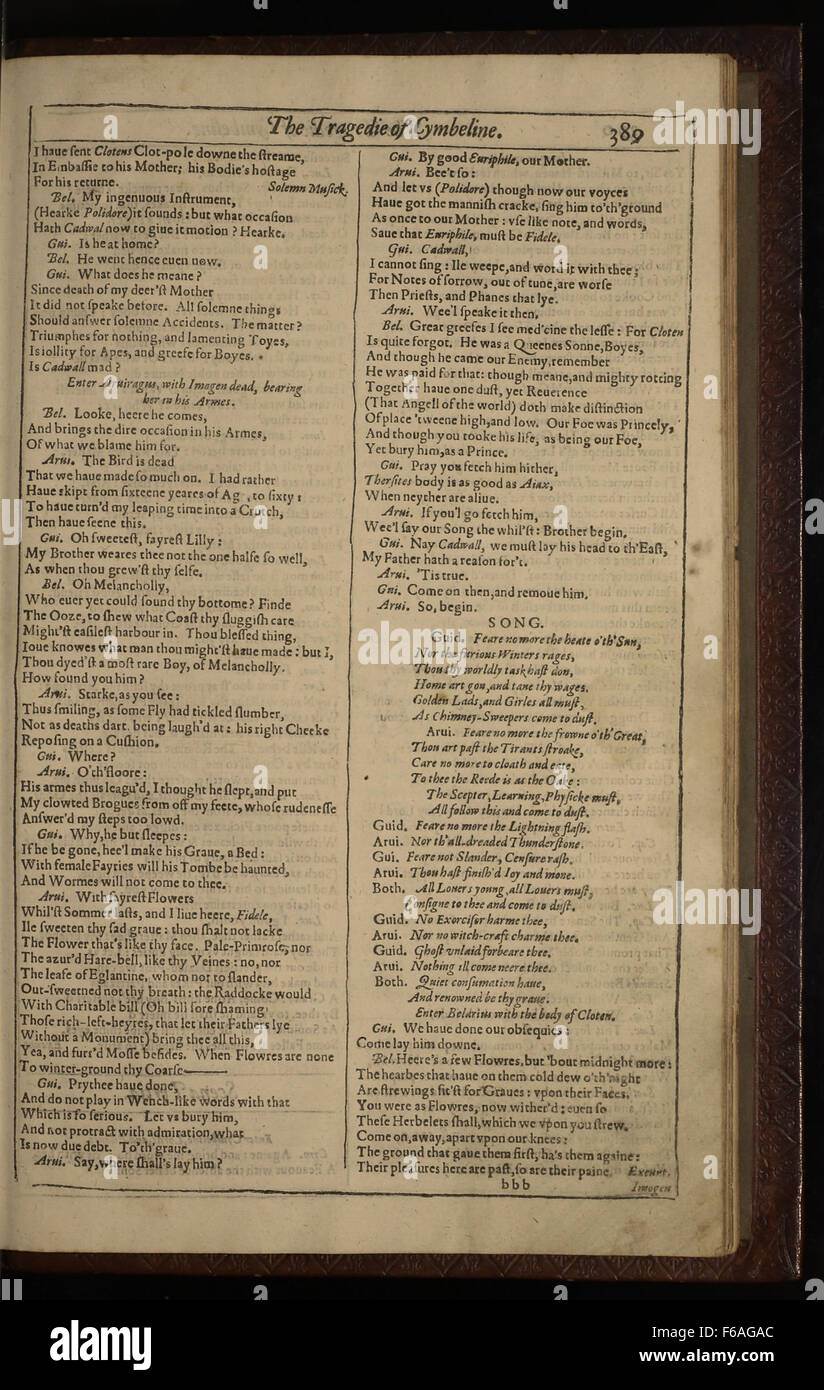 Title page from the First Folio edition (1623) of Shakespeare's 'The ...