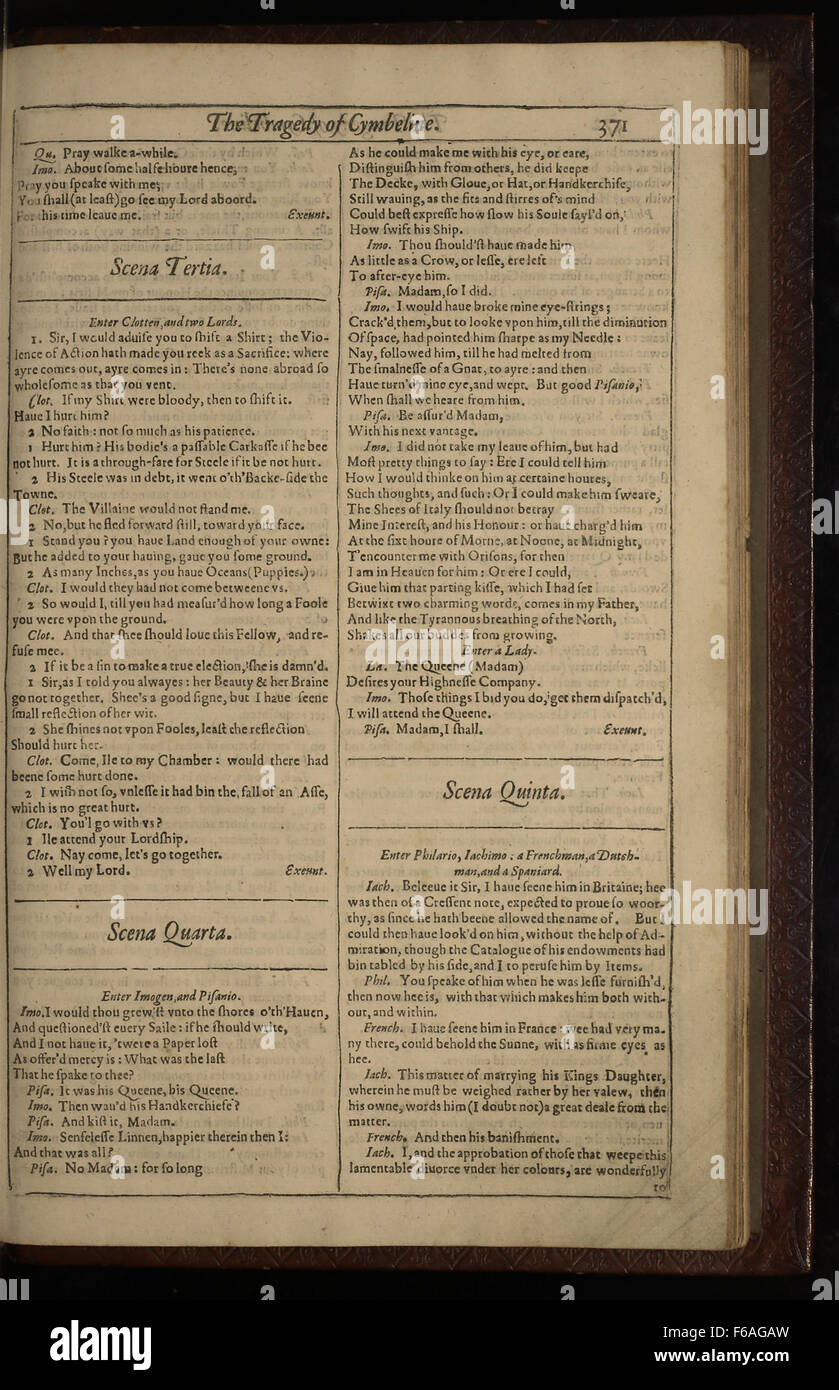 This page from the First Folio edition of William Shakespeare's 'The ...