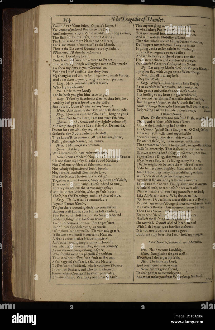 A page from the first folio edition of Shakespeare's 'The Tragedy of ...