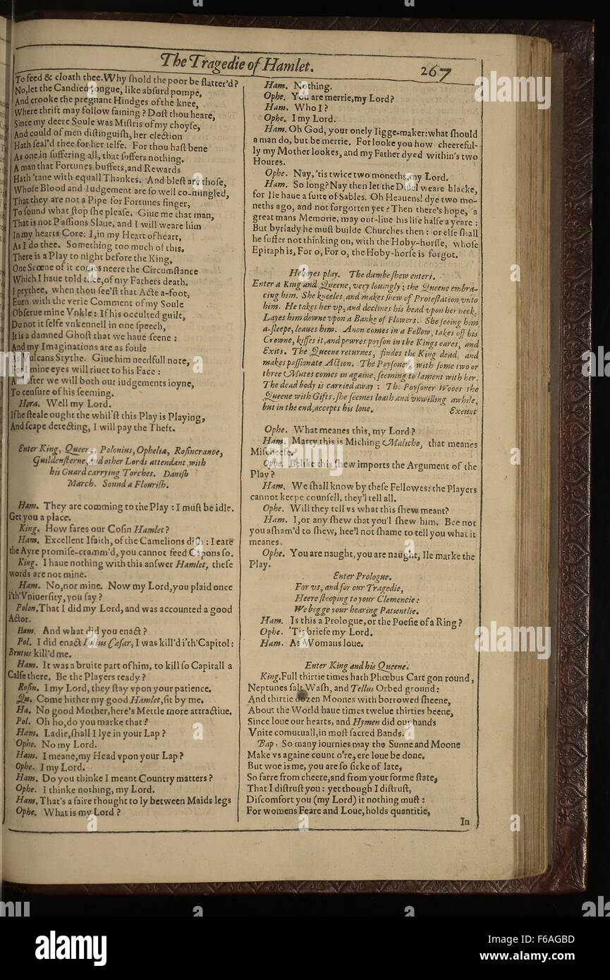 First folio of hamlet hi-res stock photography and images - Alamy