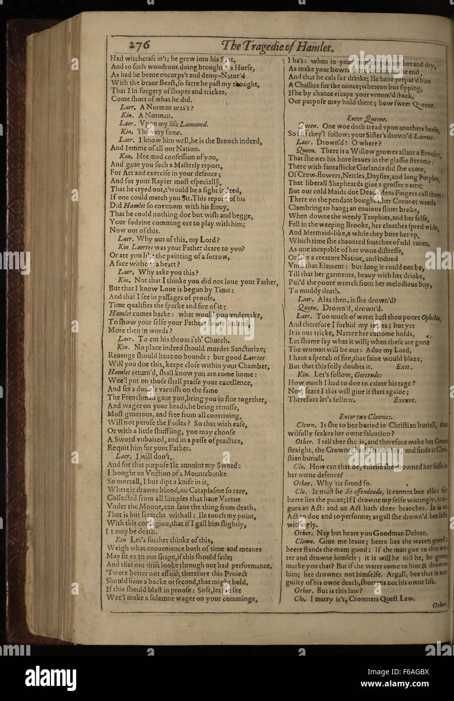 An image of the page from the First Folio of William Shakespeare's ...