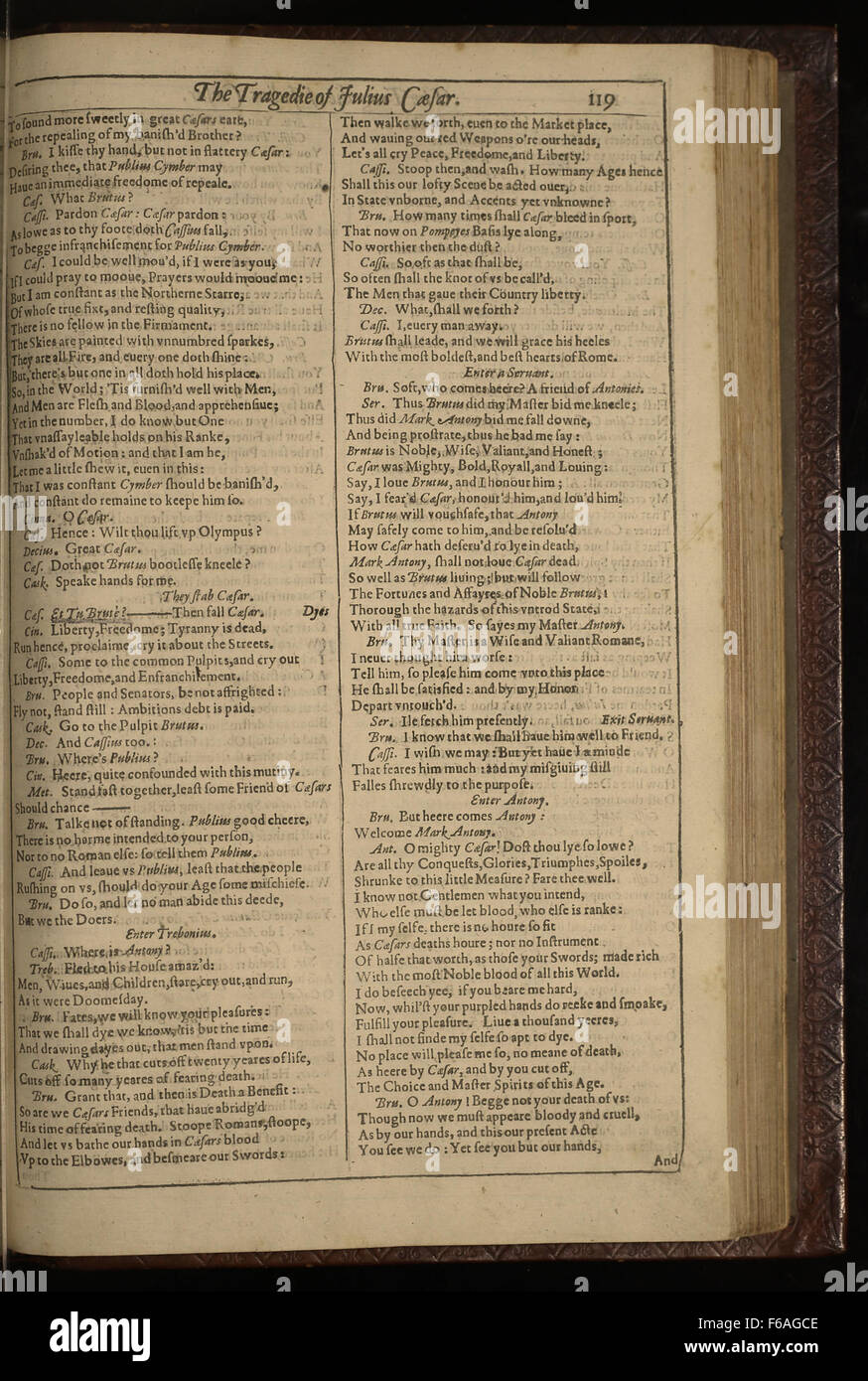 Page 11 of the First Folio edition of 'The Tragedy of Julius Caesar' by ...