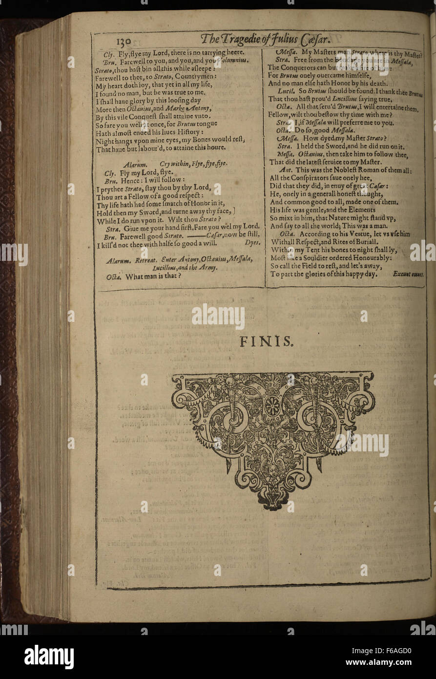 First Folio The Tragedy of Julius Caesar, p 22 Stock Photo - Alamy
