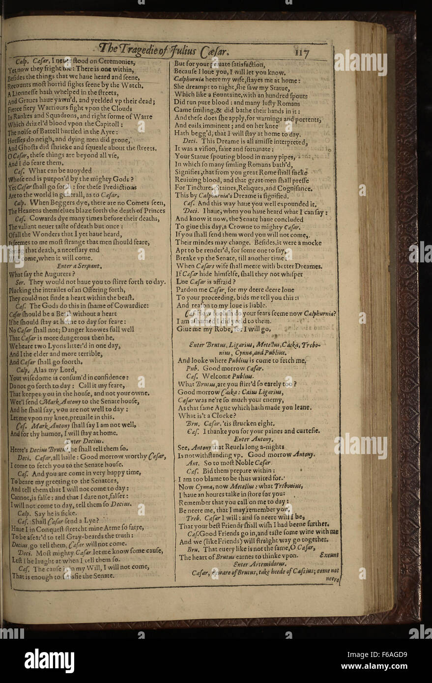 Page 9 of *The Tragedy of Julius Caesar* from the First Folio ...