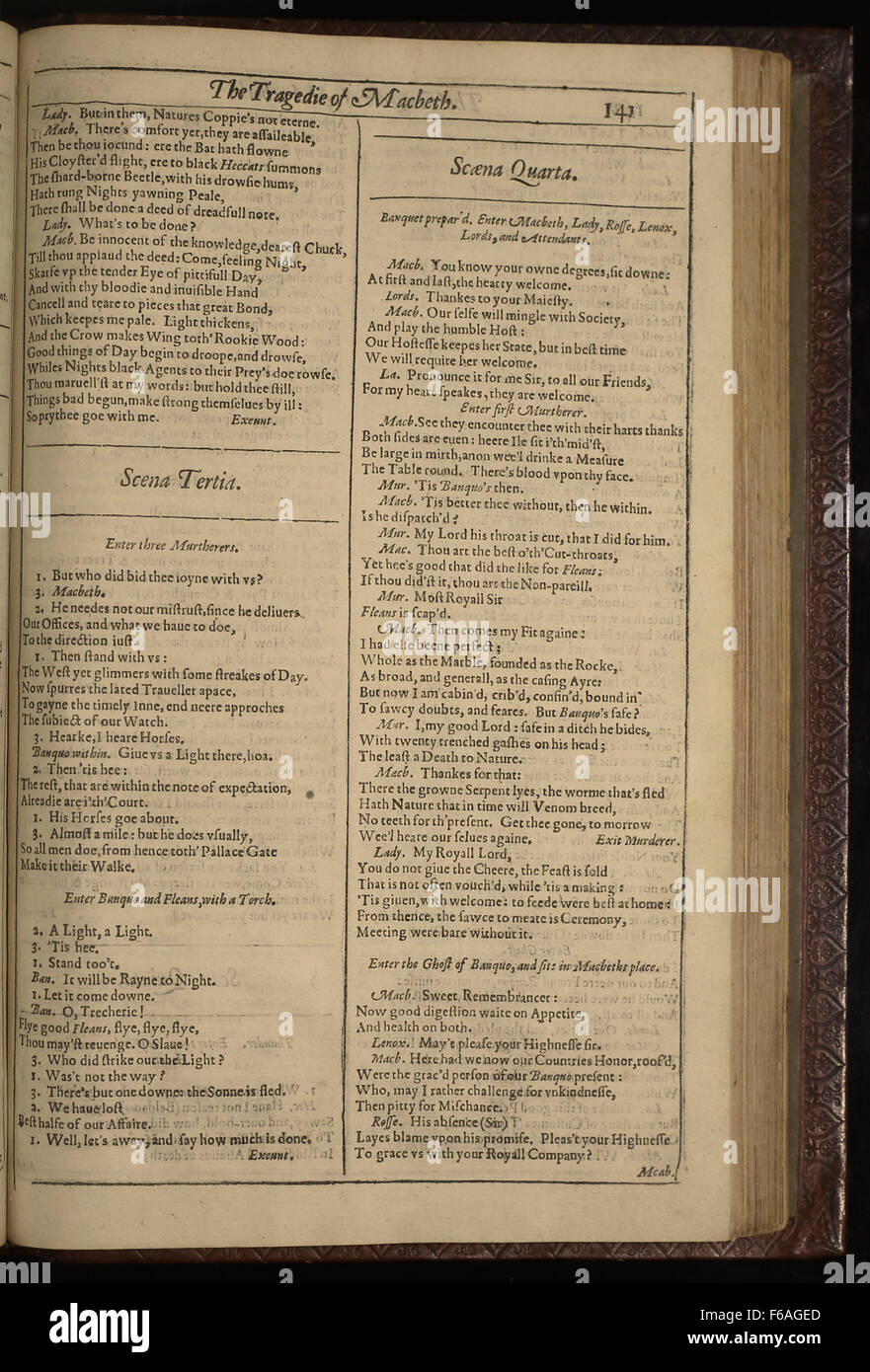 A page from Shakespeare's First Folio, showcasing 'The Tragedy of ...