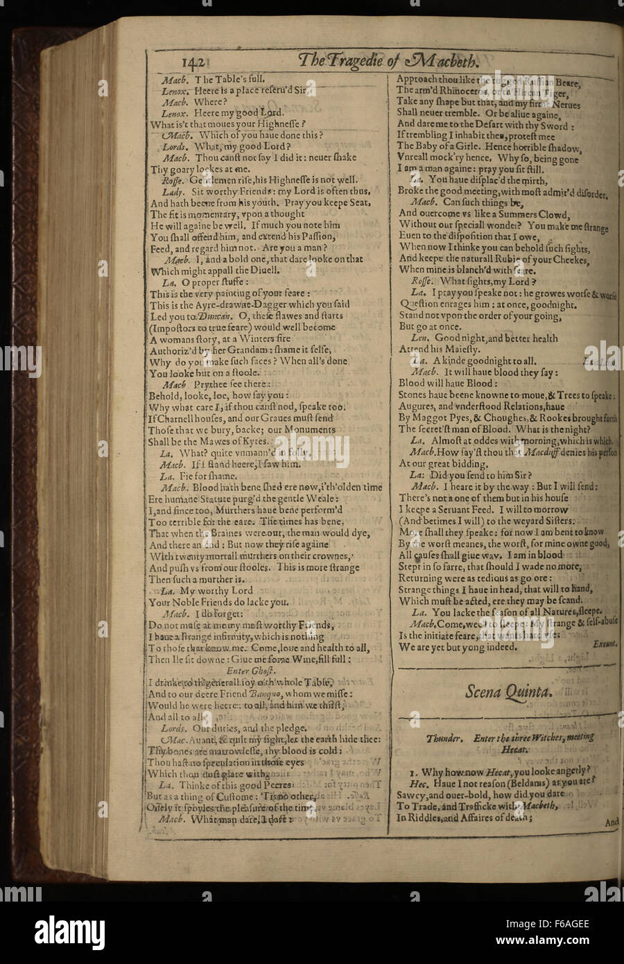 This page from the First Folio edition of Shakespeare's 'The Tragedy of ...