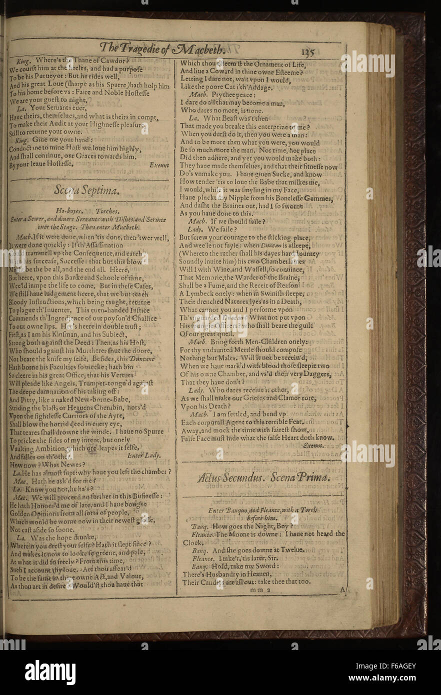 The First Folio of 'The Tragedy of Macbeth,' one of William Shakespeare ...