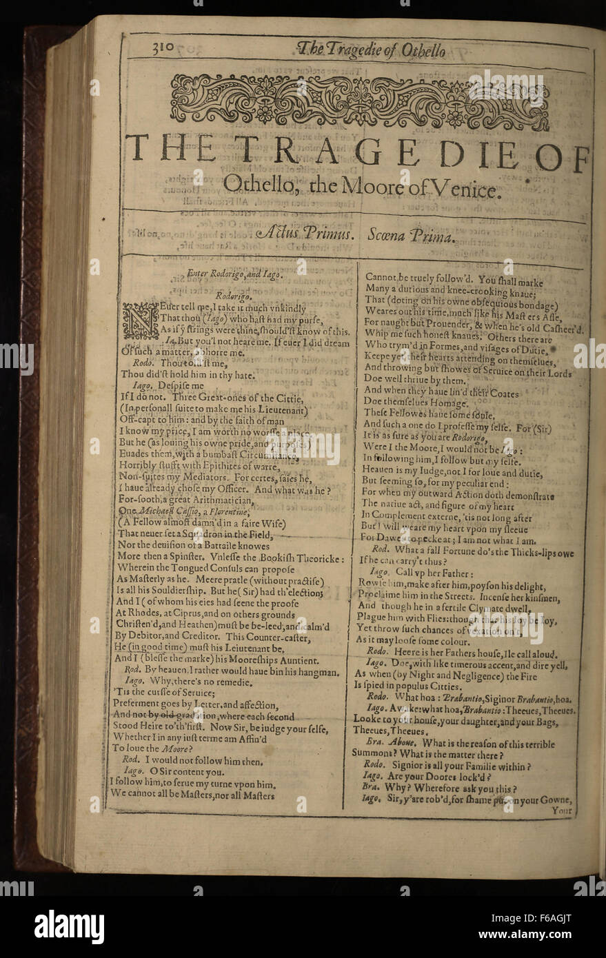 The First Folio edition of Shakespeare’s 'The Tragedy of Othello, the ...