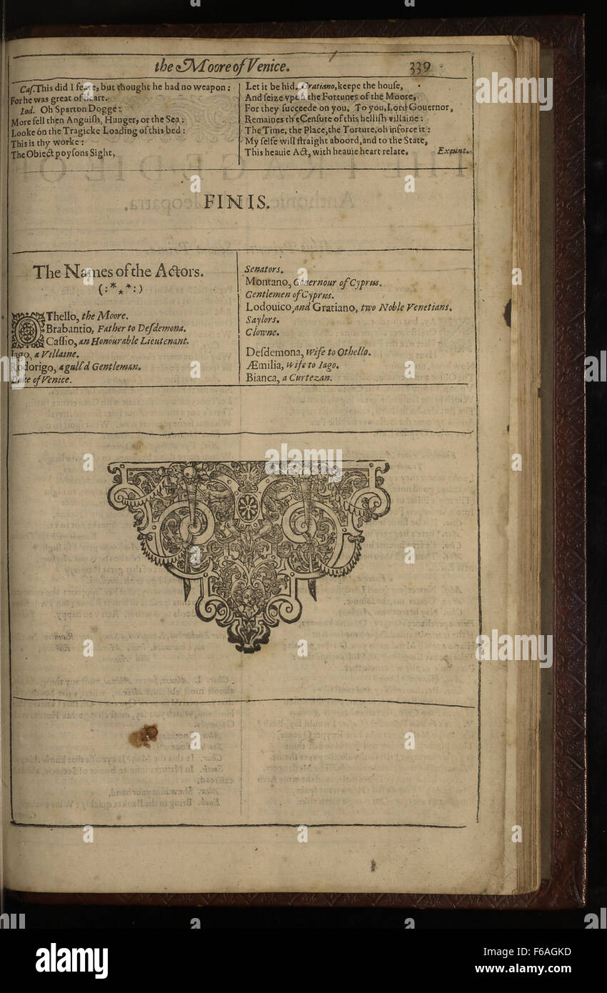 This image shows a page from the First Folio of Shakespeare's 'The ...