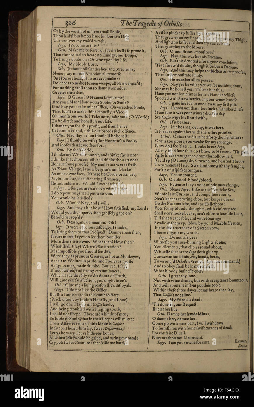 The First Folio edition of *The Tragedy of Othello, the Moor of Venice ...